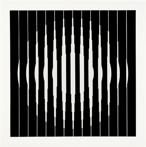 Konvolut von acht Farbsiebdrucken auf Karton by Victor Vasarely on artnet