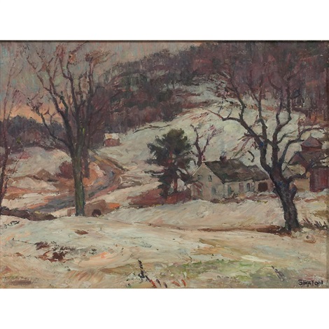 Winter landscape by Frederick Lester Sexton on artnet