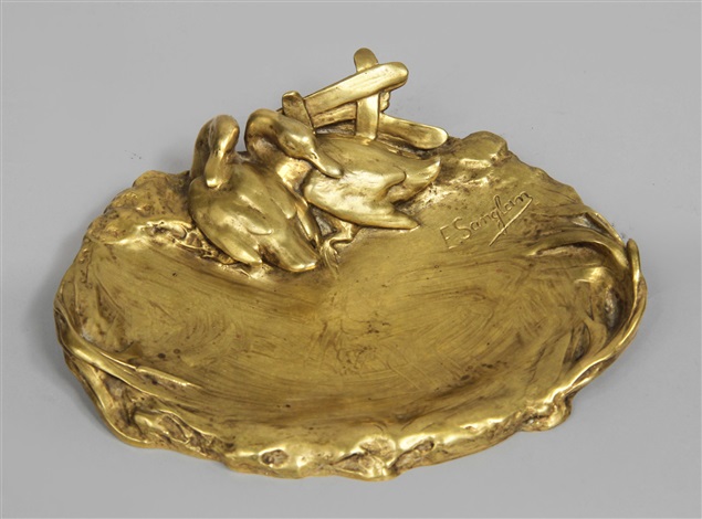 Tarjetero Frances De Bronce Firmado E. Sanglan. by Ernst Sanglan on artnet