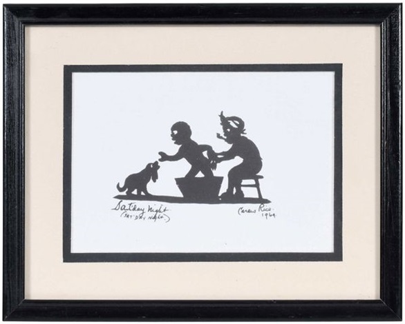 Seven Carew Rice Silhouettes by Carew Rice on artnet