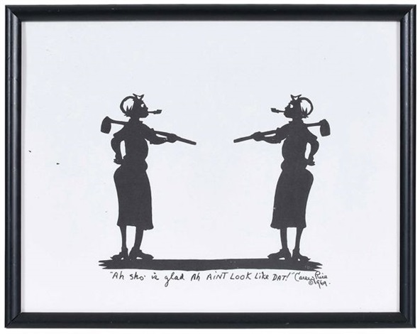 Seven Carew Rice Silhouettes by Carew Rice on artnet