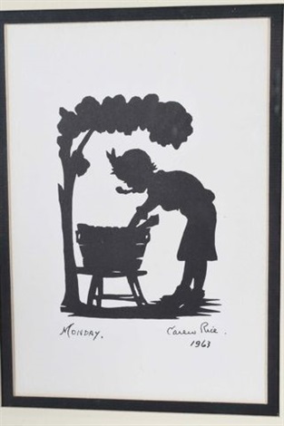 Seven Carew Rice Silhouettes by Carew Rice on artnet