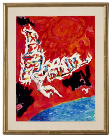 The Fall of Icarus by Abraham Rattner on artnet