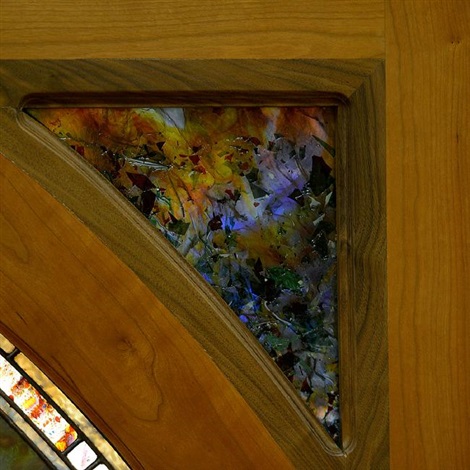 Michael Mattei Stained Glass Typanum Landscape Panel by Michael Mattei ...