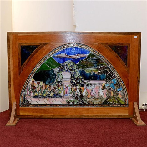 Michael Mattei Stained Glass Typanum Landscape Panel by Michael Mattei ...