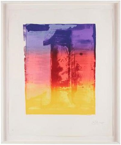 Figure 1, ur Color numeral series by Jasper Johns on artnet