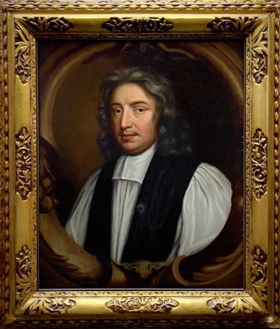 Portrait of John Wilkins 1614-1672, Bishop of Chester and a founding ...