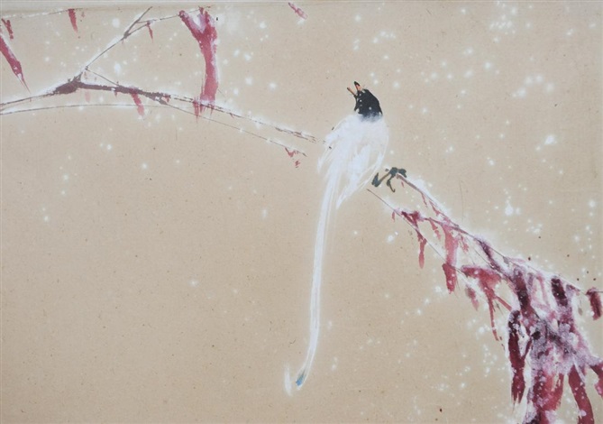 Chinese Painting Of Bird In Snow by Zhao Shao'ang on artnet