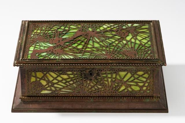 Tiffany Studios Pine Needle Cigar Humidor by Tiffany Studios on artnet