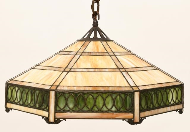 Handel Company Overlay Leaded Glass Chandelier by Handel (Co.) on artnet