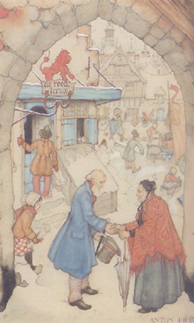 Christmas greetings by Anton Pieck on artnet