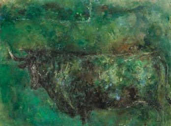 Cretan cattle クレタの牛 by Hisashi Suda on artnet