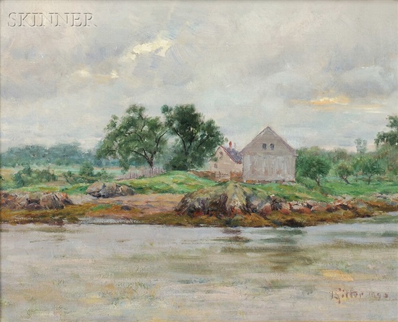 House on Waters Edge by Louis Ritter on artnet