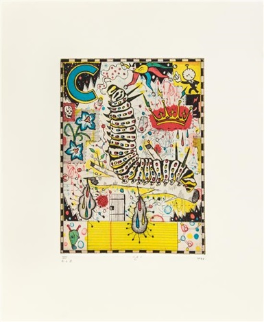 Max and Gabys Alphabet portfolio, 1999-2000 by Tony Fitzpatrick on artnet