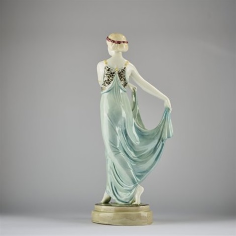 Stepping dancer, lifting her long dress to the side by Max Valentin on ...