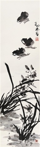 雏趣 立轴 水墨纸本 by Deng Lin on artnet