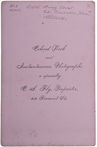 Simpson E. Stilwell, aka Comanche Jack, posed beside an unidentified ...