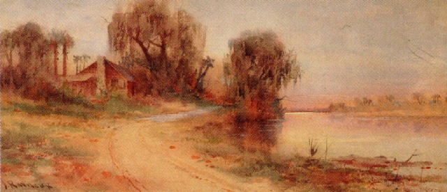 Cabin on the Bayou by James Ralph Wilcox on artnet