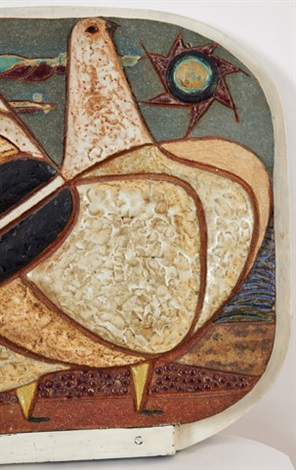 Duva väggrelief by Tyra Lundgren on artnet