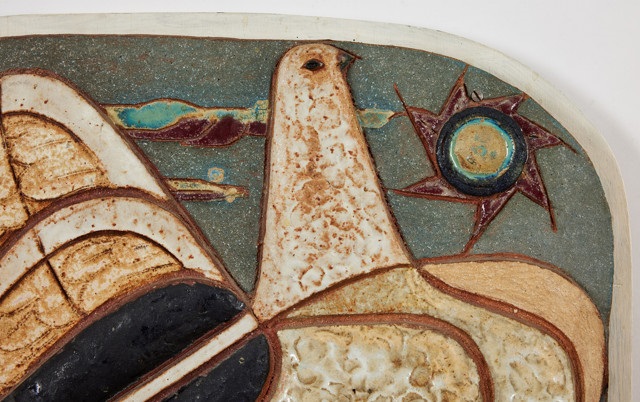 Duva väggrelief by Tyra Lundgren on artnet