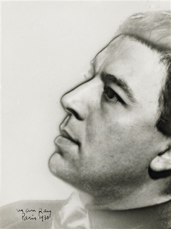 Solarised portrait of André Breton, c. 1930 by Man Ray on artnet