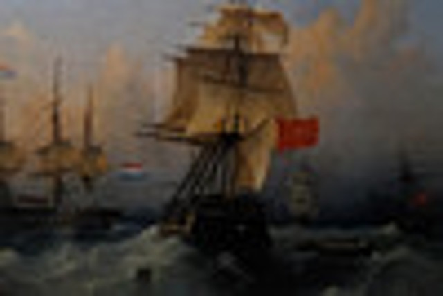 Encuentro entre la flota turca y la holandesa by Philippe Tanneur on artnet