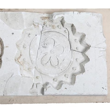 A plaster template from the decoration of the high school in Tørring by ...