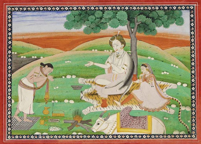 An Illustration To A Mahimna Stotram, A Poem In Praise Of Shivas ...