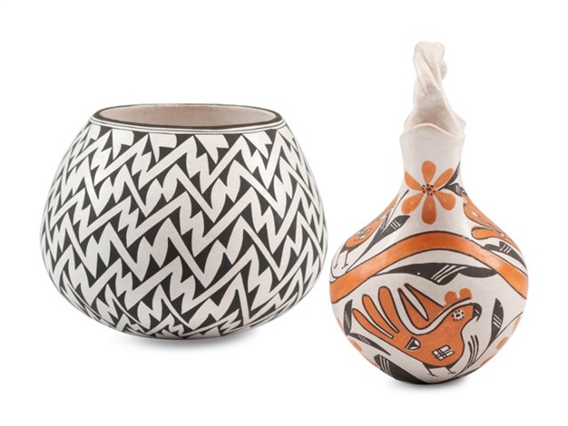 Acoma Pottery by Lucy and Emma Lewis on artnet