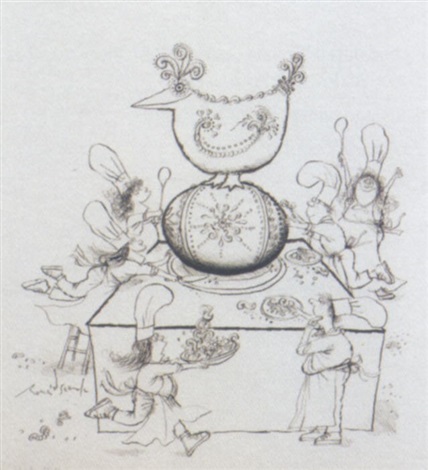 Childrens cooking classes at the Ritz by Ronald Searle on artnet