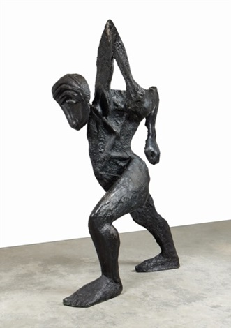 Untitled Striding Figure 1 by Thomas Houseago on artnet