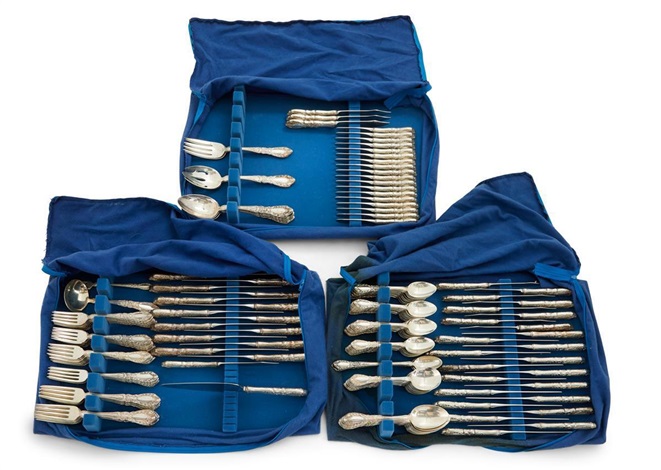 Alvin Prince Eugene Sterling Silver Flatware Set by Alvin Corp. on artnet