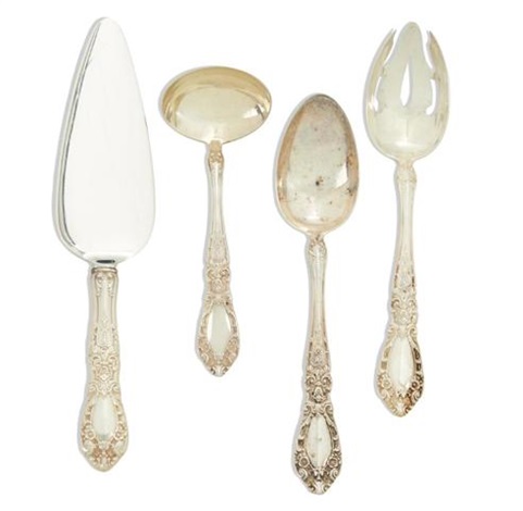Alvin Prince Eugene Sterling Silver Flatware Set by Alvin Corp. on artnet