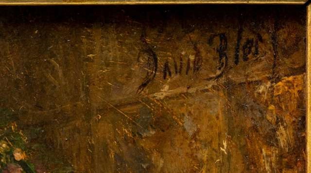 A lady decorating a room with flower garlands by David Joseph Bles on artnet