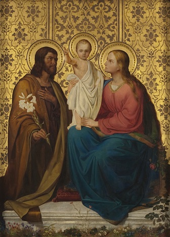 Maria und Josef mit dem Christusknaben by Ernst Deger on artnet
