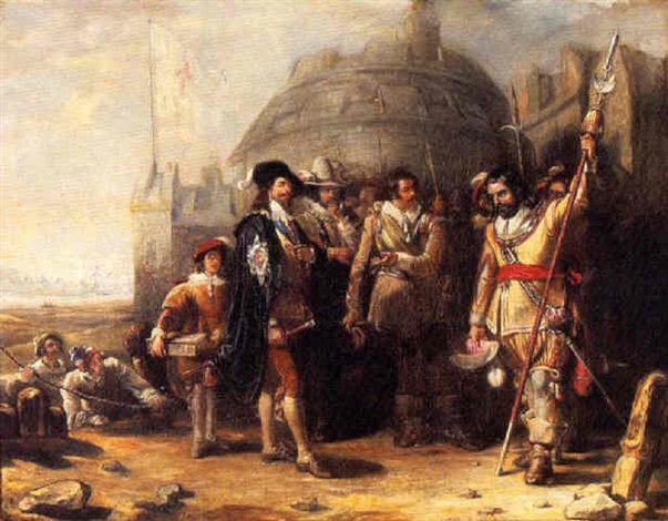 Charles II, King of Great Britain and Ireland, landing at Dover in 1660 ...