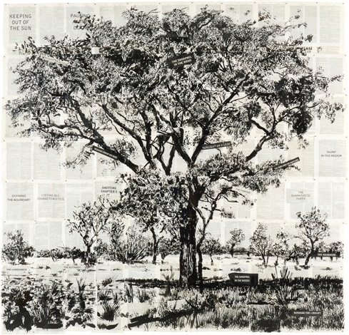 The Shrapnel in the Woods by William Kentridge on artnet