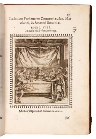 Maccio, Emblemata, Bologna, 1628, contemporary mottled calf on artnet