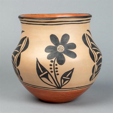 Polychrome Water Jar by Santana Melchor on artnet