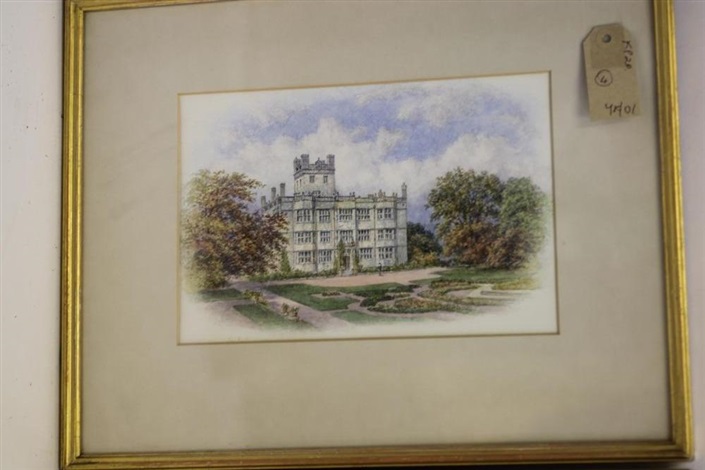 Townley Hall and Gawthorpe Hall, Lancashire, and two others, set of ...