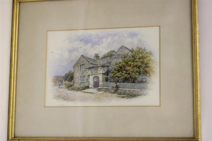 Townley Hall and Gawthorpe Hall, Lancashire, and two others, set of ...