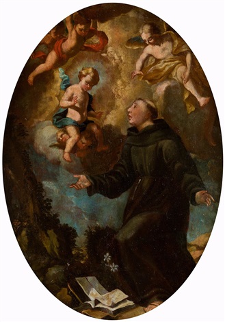 Aparición del Niño Jesús a San Antonio de Padua by Spanish School (18 ...
