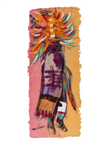 Maiden Dancer, Hopi Priest and Maiden Dancer Triptych by Pablo Antonio ...