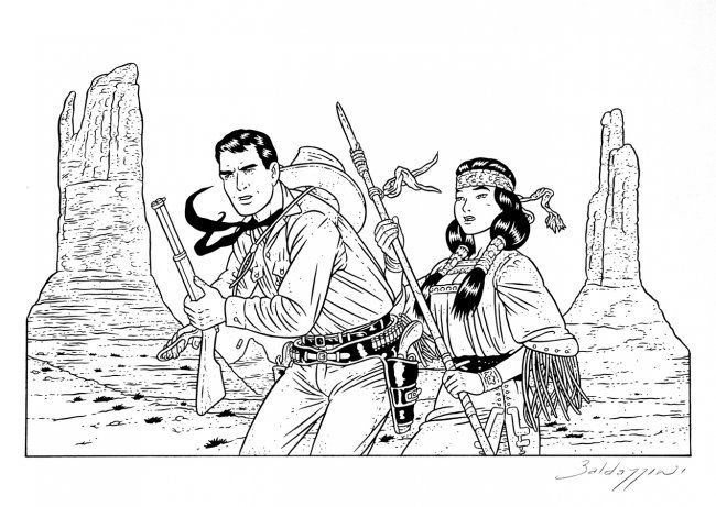 Tex e Lilith by Roberto Baldazzini on artnet