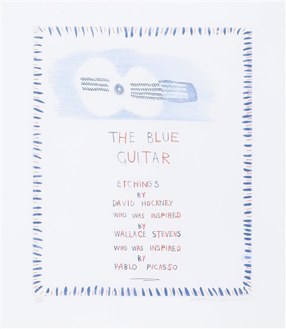 The blue guitar by David Hockney on artnet