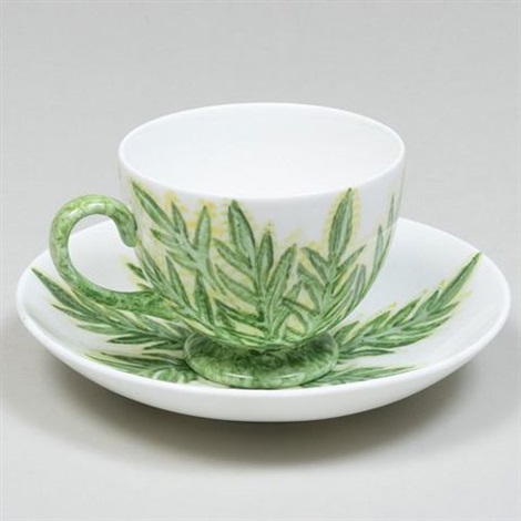 Lady Anne Gordon Wedgwood Leaf Decorated Porcelain Tea Service by Anne ...