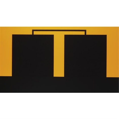 Two cells with conduit by Peter Halley on artnet