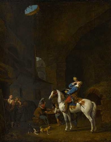 Der Reitertrunk by Ferdinand Georg Waldmüller on artnet
