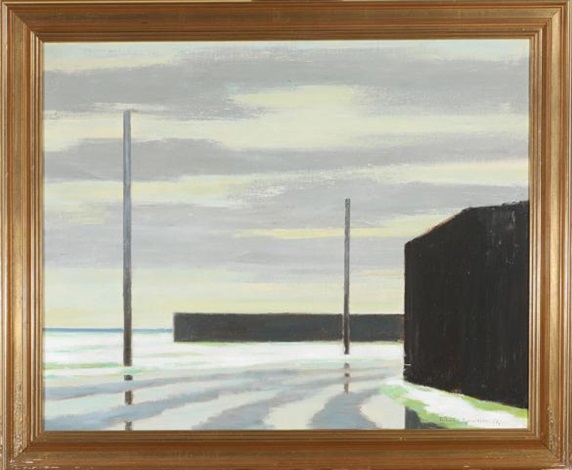 Harbour scenery by Folmer Bendtsen on artnet