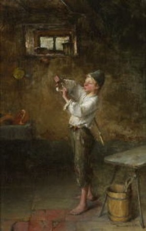 Kleiner Pfeifenraucher by Philipp Helmer on artnet